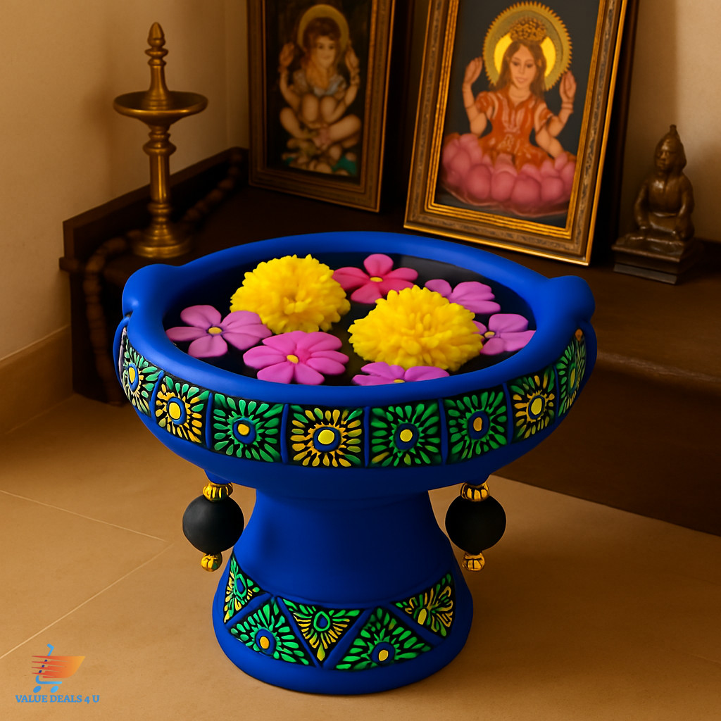 Flower Pot Terracotta Decorative Uruli Pot Urli Pot with Stand ...