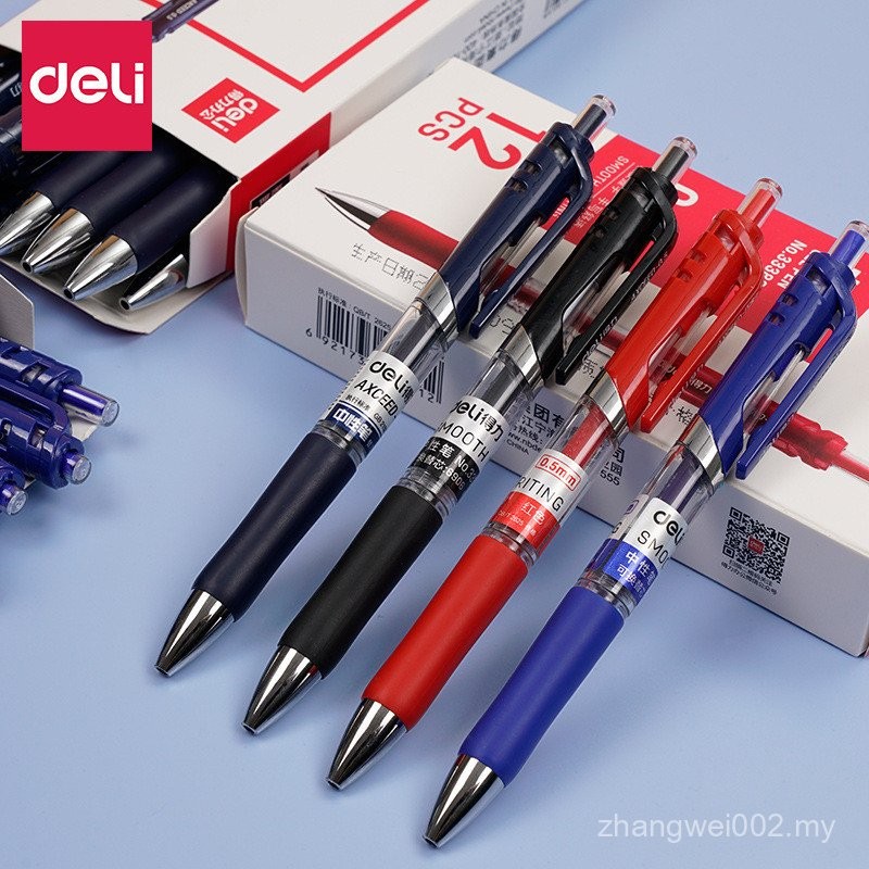 Pen Gel Boleh Tarik 0.5 Pen Dakwat Gel Pen Tandatangan Deli 33388 ...
