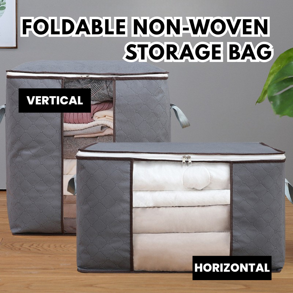 Beg Simpanan Baju Selimut Toto Lipat Foldable Clothes Storage Bag Non ...
