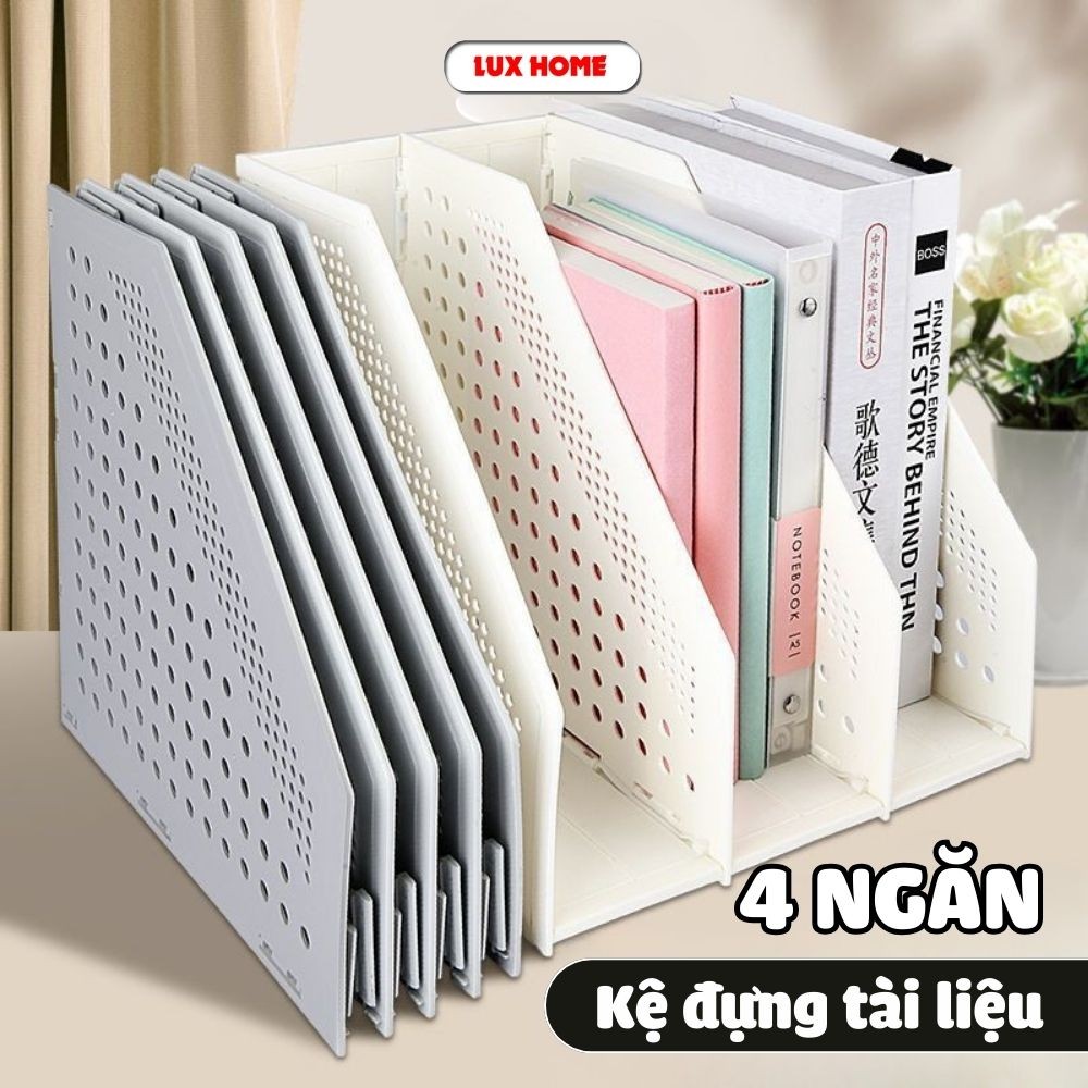 Lux Home Smart 4-Drawer Folding Document Shelf, Book Holder for Office ...