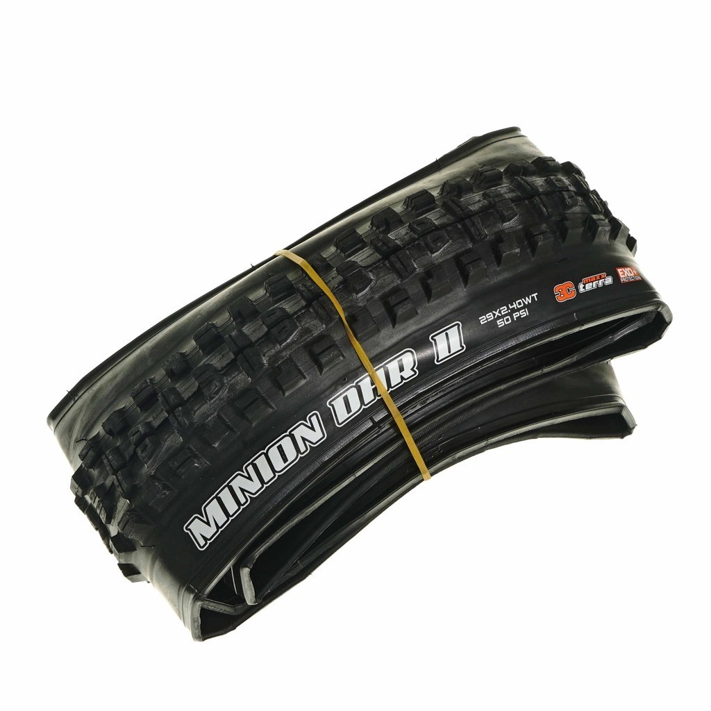 Maxxis Minion DHR II 29 x 2.4 WT Tubeless Maxxis Mountain Bike Tubeless System Black Tube Tire ...