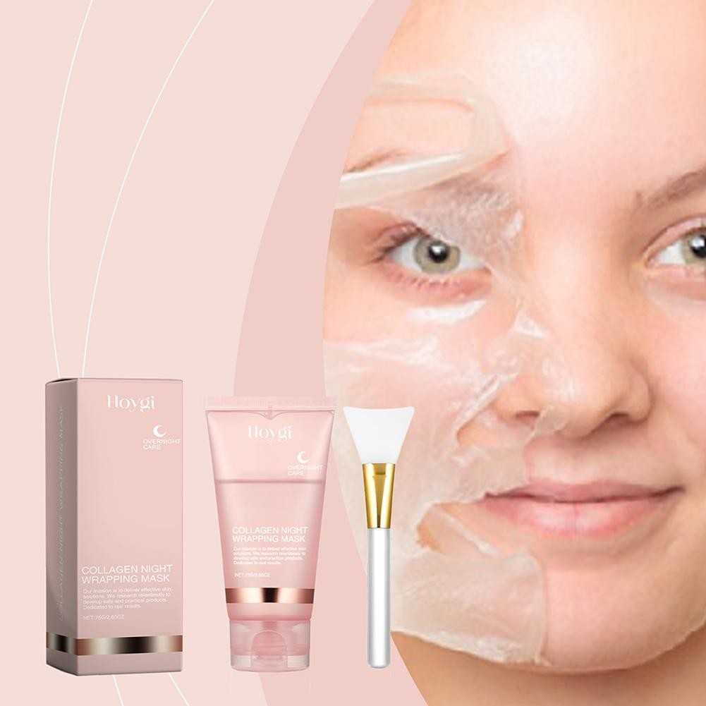 Collagen Night Wrapping Mask Sleep Shed And Glow Tear Off Mask Light ...