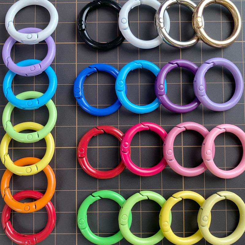 O-Ring 25mm Metal Paint Color Spring Buckle Diy Jewelry Accessories ...