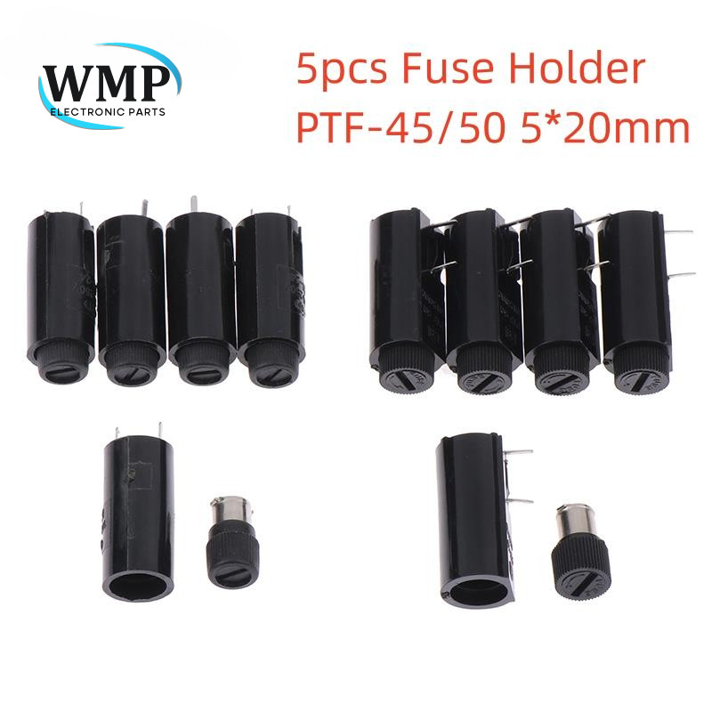 Fuse Holder PTF-45 PTF-50 for Glass Fuse Tube 5*20mm 10A250V PCB Panel ...
