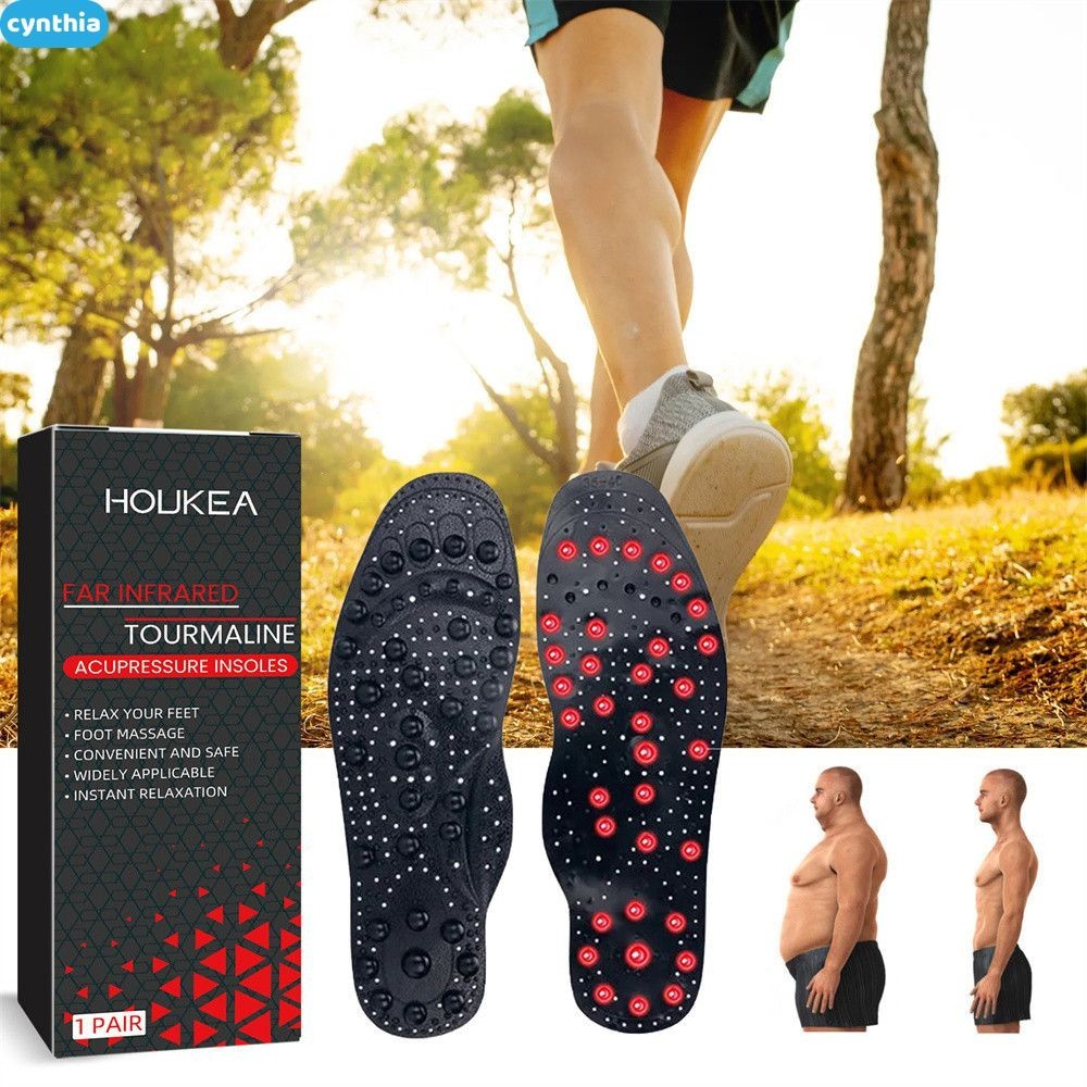 Houkea Far Infrared 8 Magnet Foot Arch Insole Portable Massage Pad ...