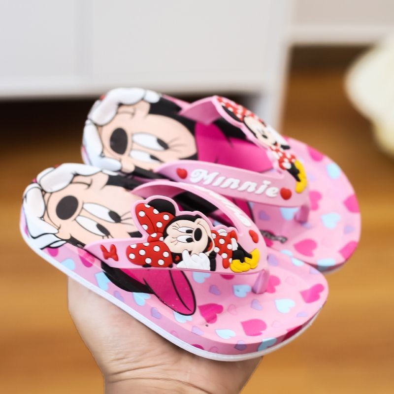 Summer Flip Flop Kids Girl Cute Slipper Cartoon Mickey Slippers Soft ...