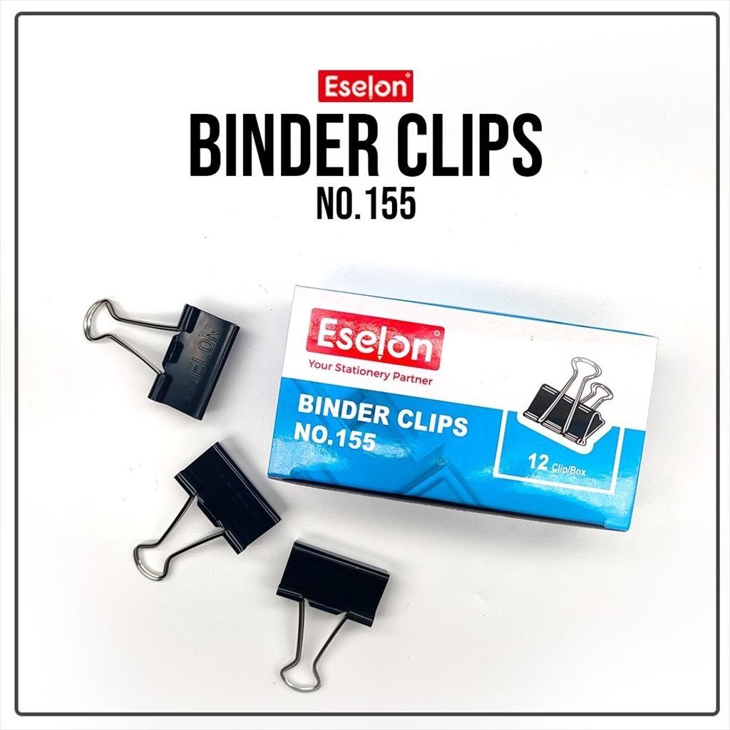 [MaxMart] Binder Clip / Clip / Double Clip / Echelon 155 paper Clip 1 ...