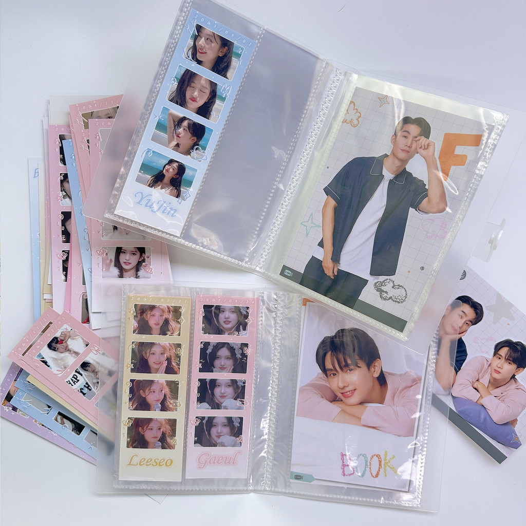 4Cut Photo Strip Album 6inch Idol Photocard Collect Book 4 Grids ...