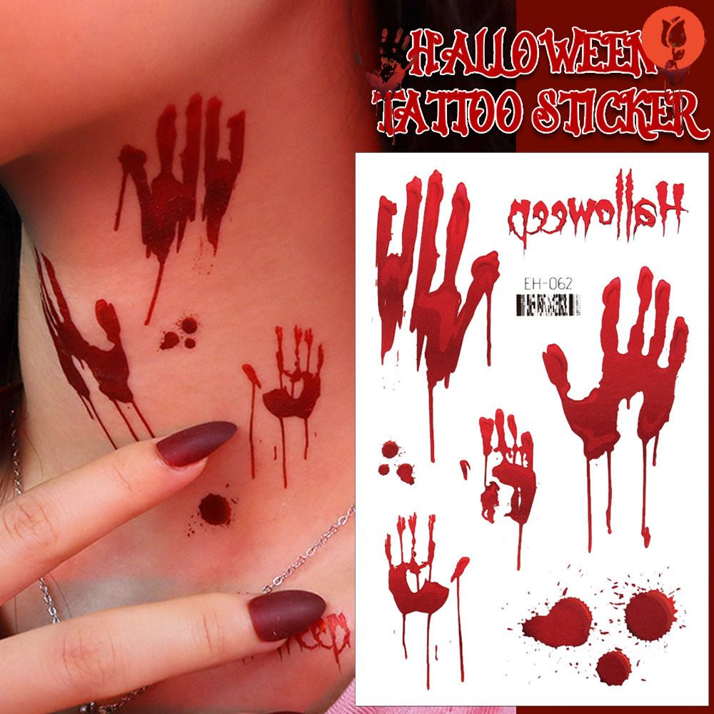 5Pcs Halloween Horror Arm Tattoo Stickers - Creative Kids DIY ...