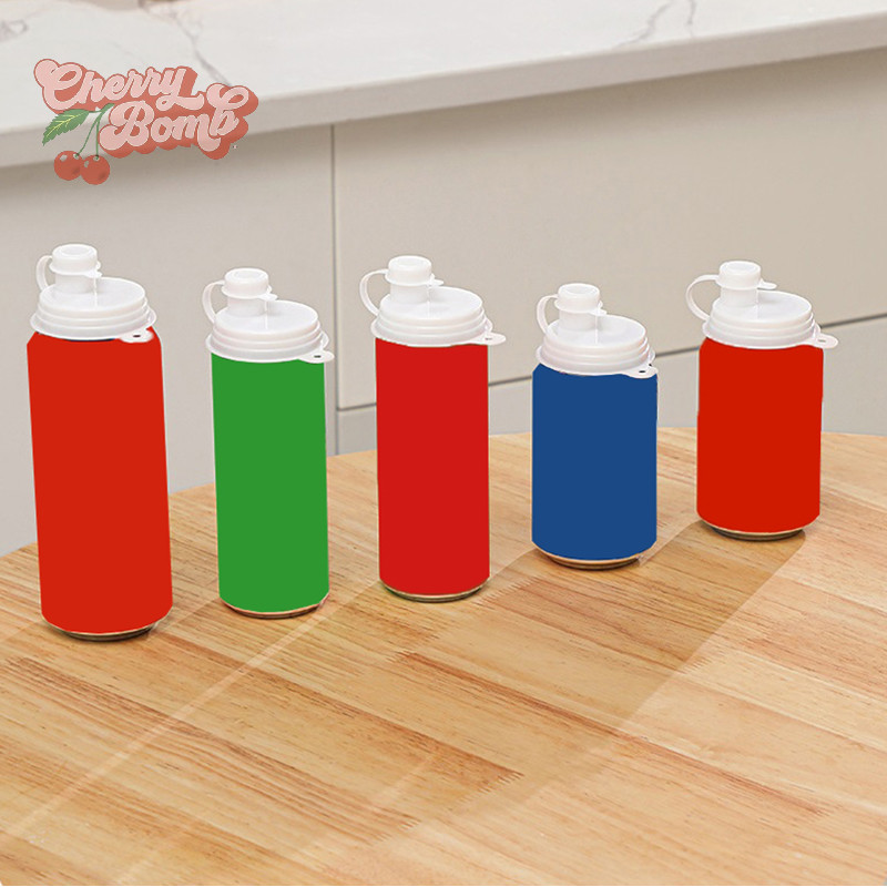 (Cherry Bomb) PET Soda Can Lid Reusable Can Stopper For Soda Beer ...