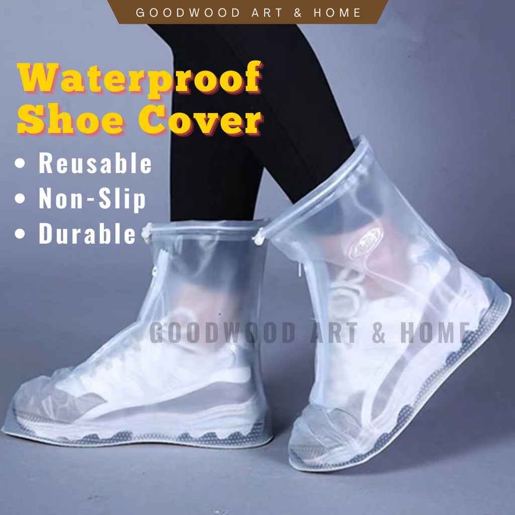 Reusable Rain Shoe for Travel Waterproof Shoe Cover Washable Non-Slip ...