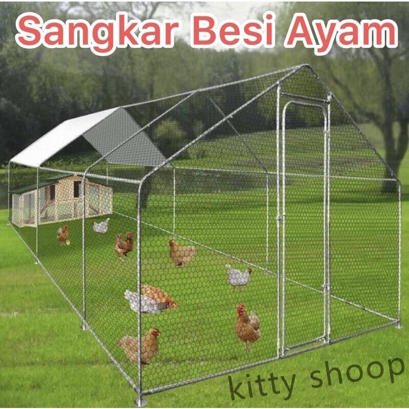 Luar Rumah Ayam Outdoor Kandang Ayam Besar Sangkar Large Chicken Cage ...