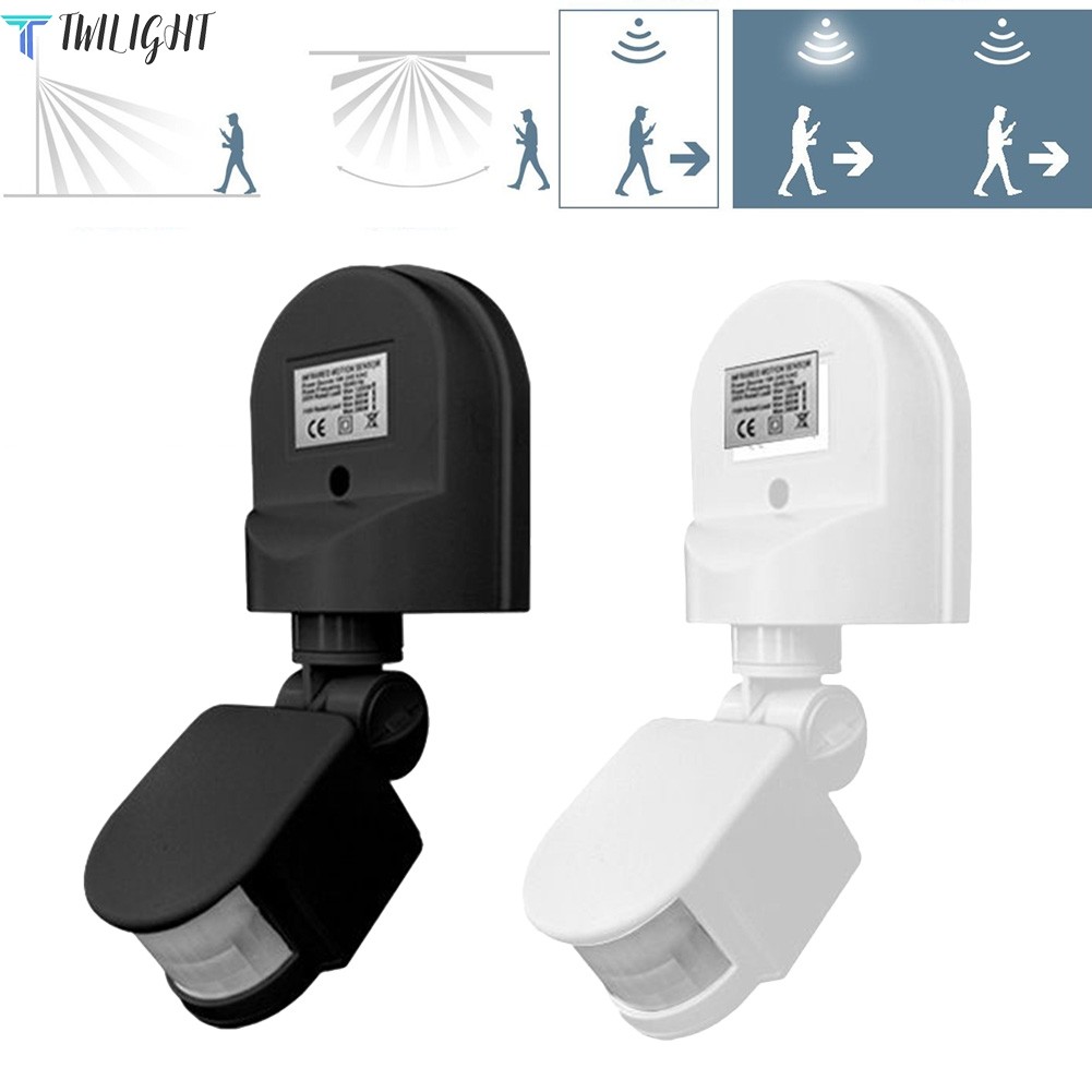 TWILIGHT| Motion Detector Outdoor Wall For Mounting 180° Motion Sensor ...