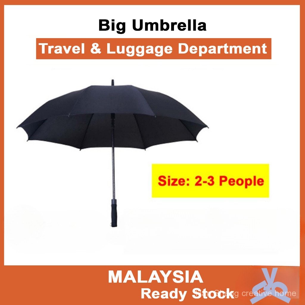 27 inch extra large automatic long handle golf umbrella | Shopee Malaysia