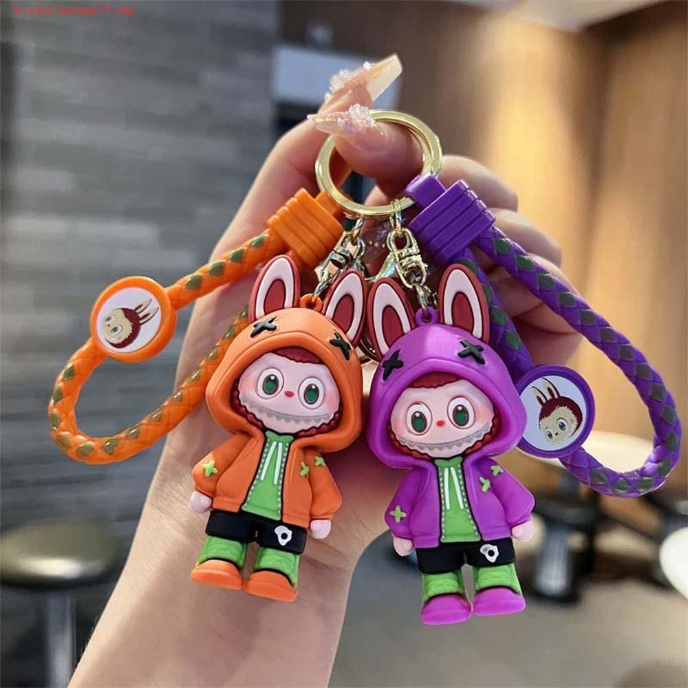 KICKSLOUNGEL Labubu Silicone Pendant, Bag Accessories Anime Model Pop ...