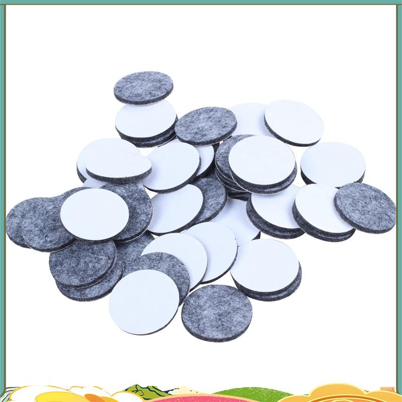 lenachristy 50Pcs Round Shaped Table Chair Furniture Leg Felt Mat Pad ...