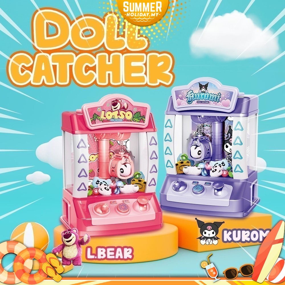 Claw Machine Doll Catcher Cartoon Anime Theme Cute Mini Arcade Prize ...