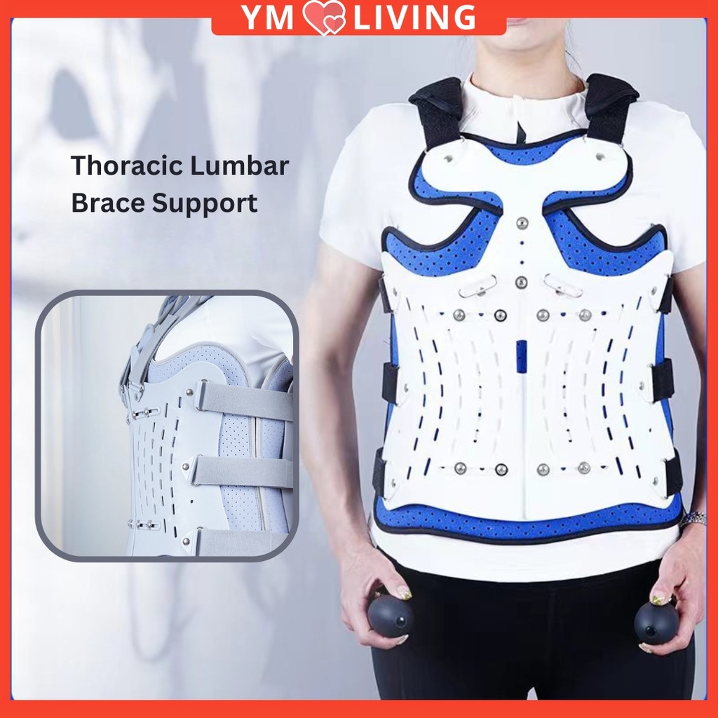 Thoracic Lumbar Spine Brace Guard Thoracolumbar Orthosis Back Chest ...