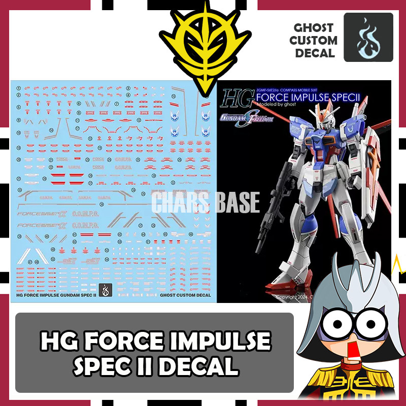 COPY GHOST DECAL HG FORCE IMPULSE SPEC II DECAL | Shopee Malaysia