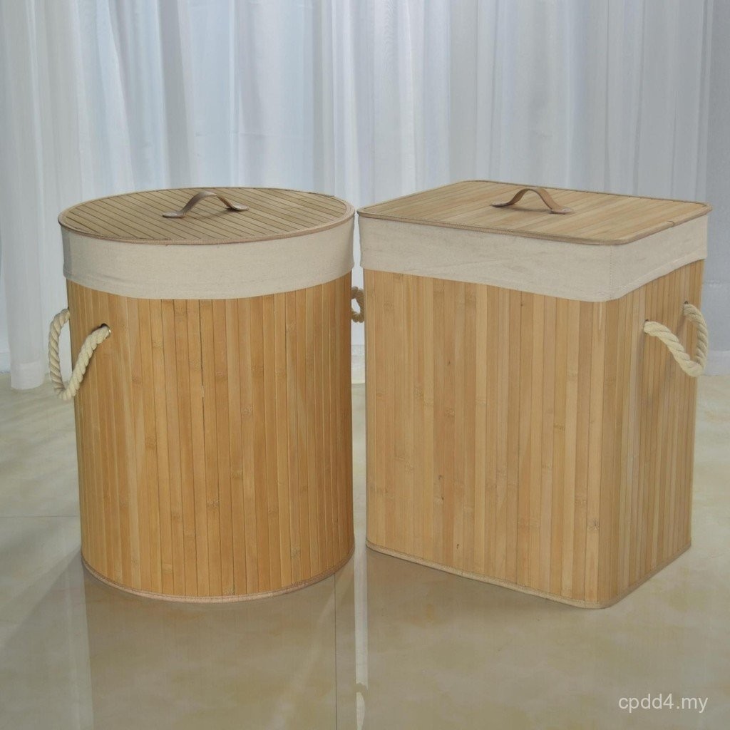 Bakul pakaian kotor tenunan buluh besar Bakul pakaian kotor Bakul ...