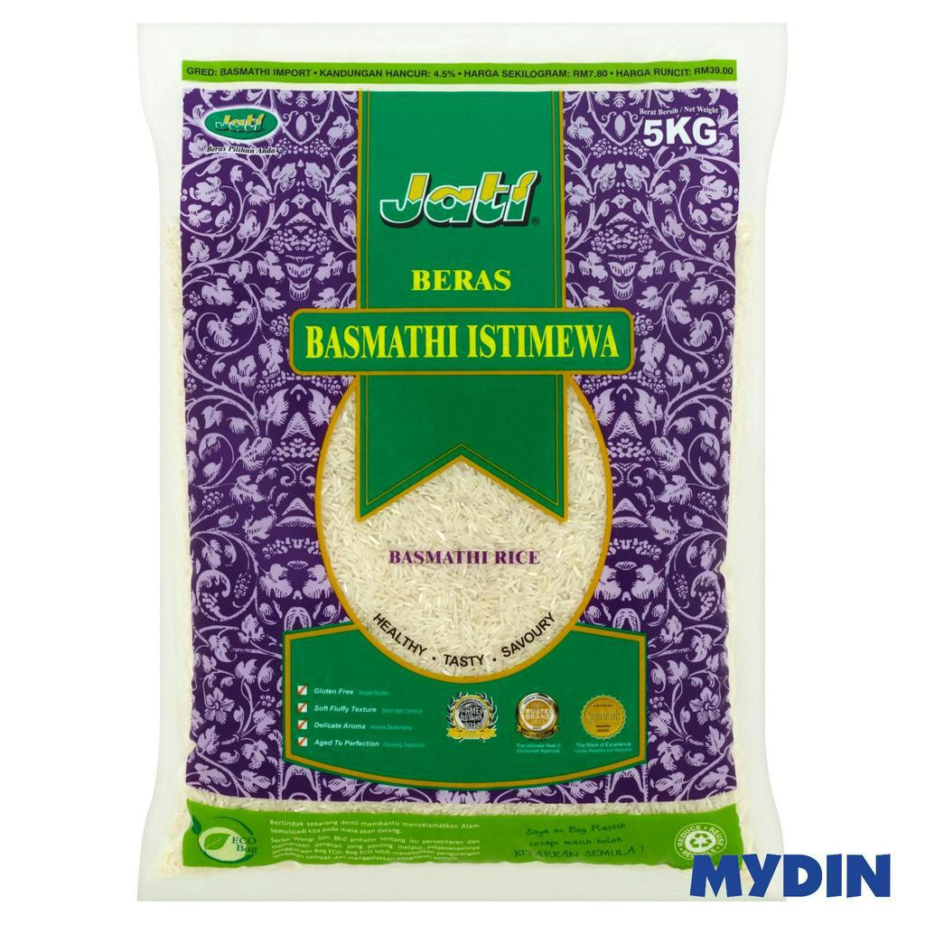 Jati Basmathi Rice (5kg) | Shopee Malaysia