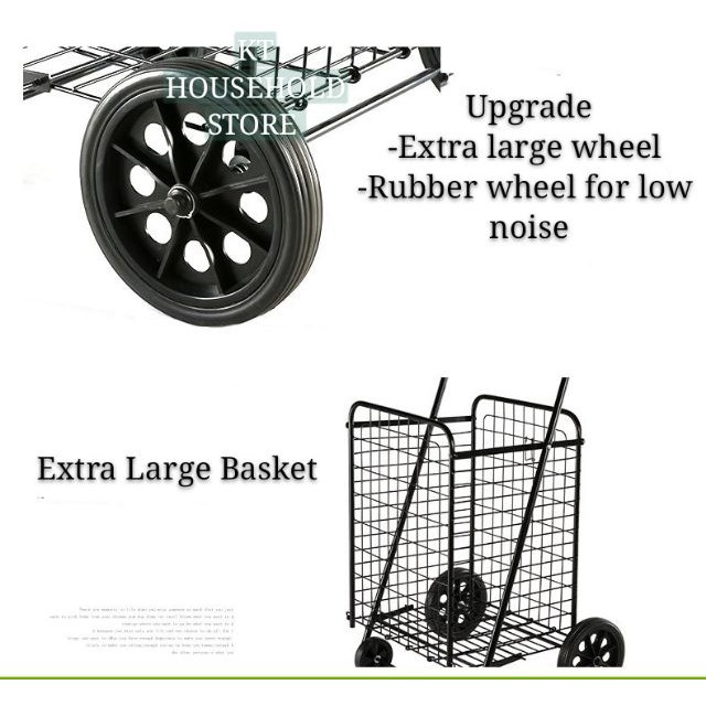 Market trolley / multi cart shopping cart / pasar troli / troli bakul ...