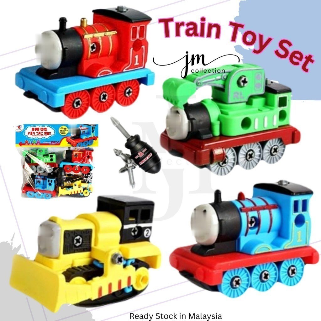 READY STOCKS!!!!! 4IN1 TRAIN AND FRIENDS CAR DIY CARS KIDS COLLECTION ...