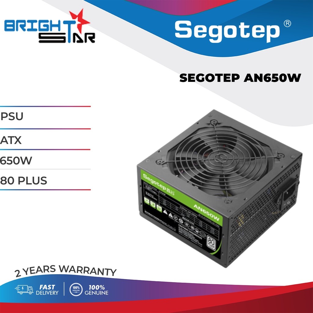 SEGOTEP AN650 ATX Power Supply White 650W | Shopee Malaysia
