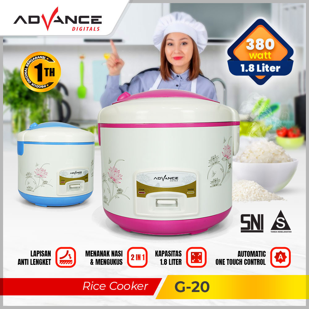 Rice Cooker Advance G20 Capacity 1.8L 3in1 Mejikom Magicom Multipurpose ...