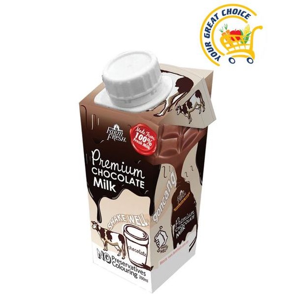 Farm Fresh UHT Chocolate Milk 200ml | Shopee Malaysia