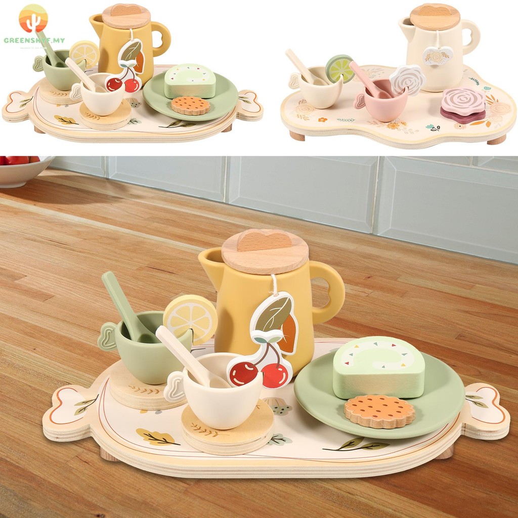 11 Pcs or 15 Pcs Tea Party Set Simulation Toddler Tea Set Silicone and ...