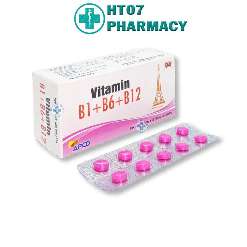 Vitamin 3B (B1 - B6 - B12) reduces headaches and nerve pain, box of 100 ...