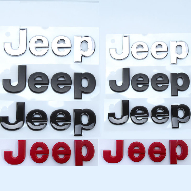 For Jeep Logo Badge Grand Badge Cherokee Wrangler Renegade Compass JK ...