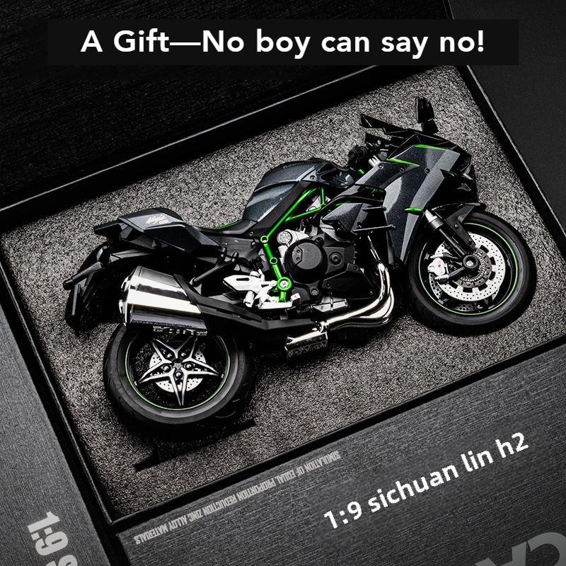 Kawasaki H2R Motorcycle Model Alloy Simulation Collection Motorcycle ...