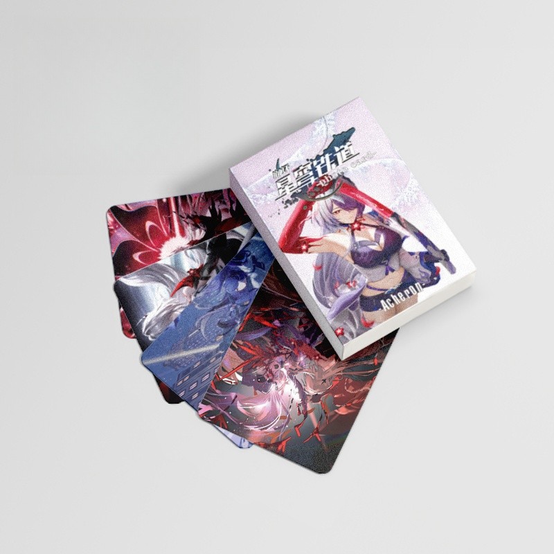 55pcs Honkai: Star Rail Silver Wol Hologram Laser Lomo Cards Cartoon ...