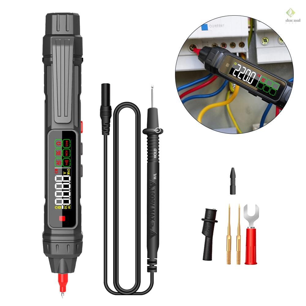 Multimeter Pen Type Digital Multimeter 4000 Counts AC/DC Voltage Tester ...