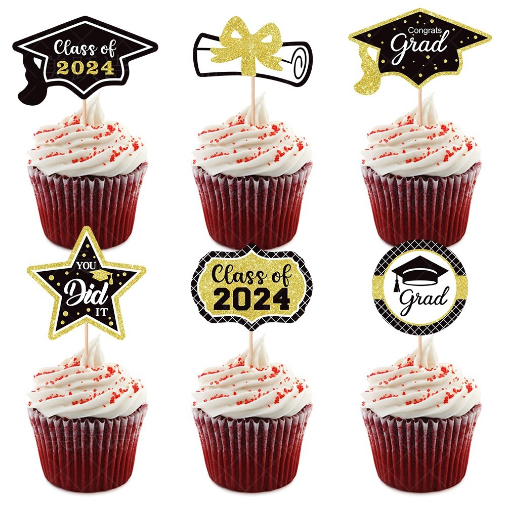 Graduation Ceremony Party Cake Decoration Plug-in class of ...