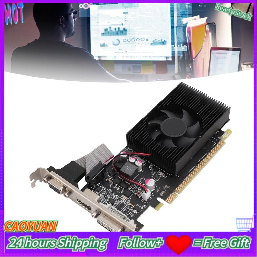 Caoyuanstore GT730 Graphics Card 4GB GDDR3 128Bit Low Noise Support ...