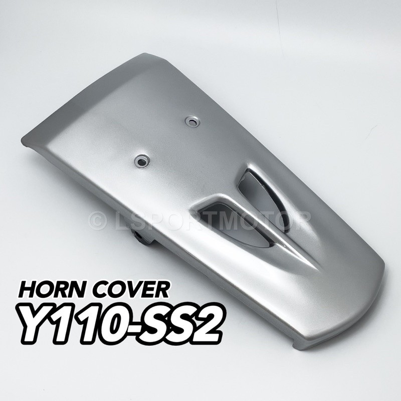 YAMAHA Y110-SS2 HORN COVER (SILVER) FRONT TOP COVER EMBLEM LOGO COVER ...