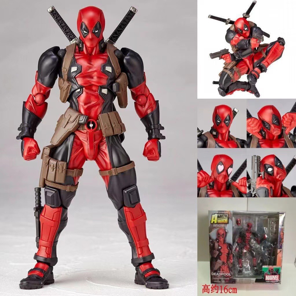 High Quality Version Deadpool Model Toy Garage Kit Gear Joint X-Men ...