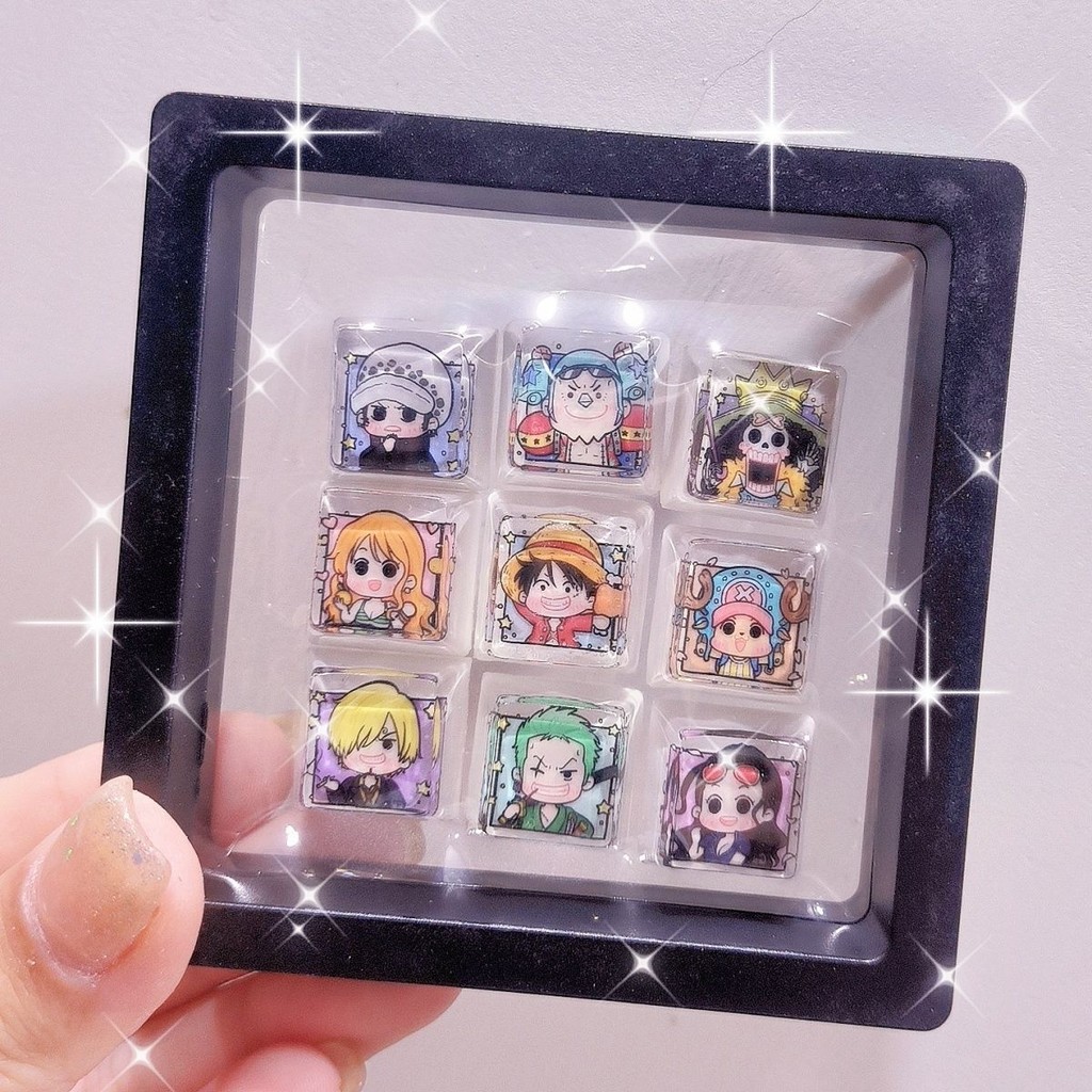 One Piece Luffy Chopper Zoro Nami Sanji Robin Mechanical Keyboard Cross ...