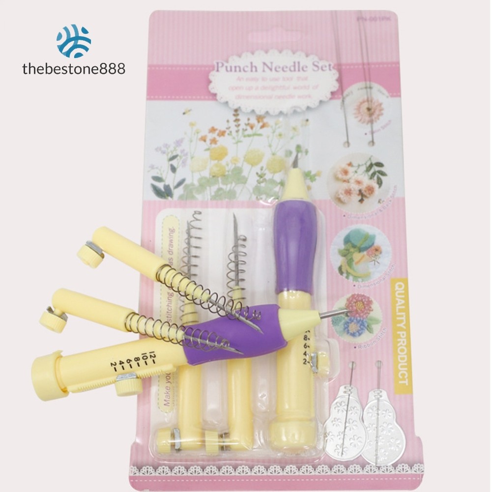 (THEBEST) Poke Flower Needle Handmade Fine Wool Embroidery Set ...