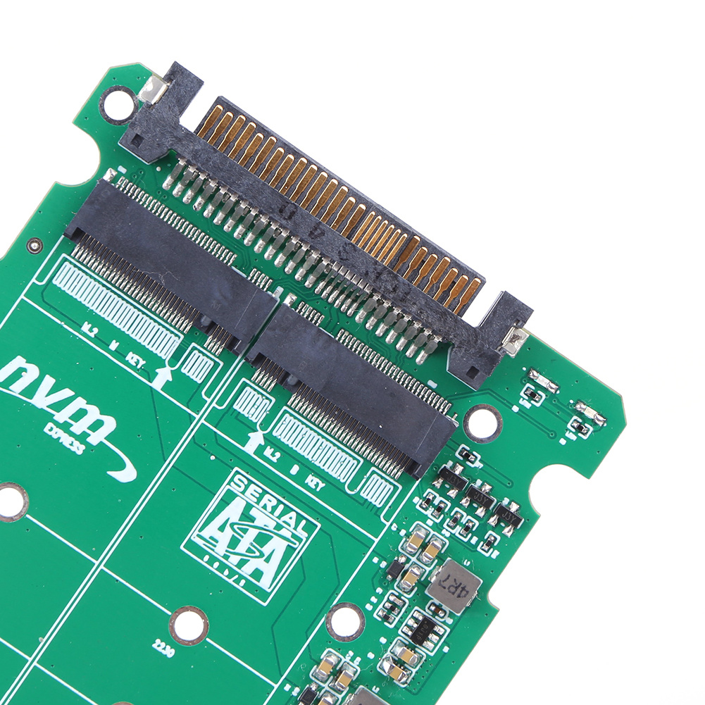 M.2 NVMe Msata SSD To SATA 3.0 2.5 Adapter M2 PCI SSD Converter Riser ...