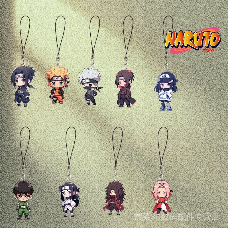 Naruto Merchandise Mobile Phone Chain Naruto Sasuke Uchiha Ban Hinada ...
