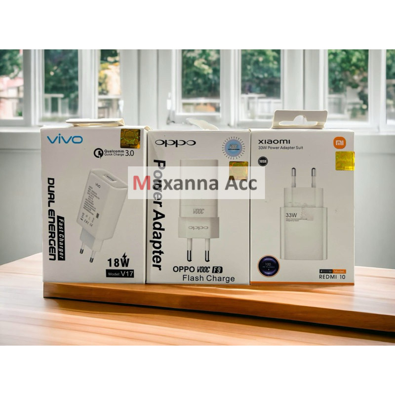 [MAXANNA] XIAOMI 33W Turbo Charge ADAPTER / FAST CHARGING 33 watts / OPPO 20W VOOC ADAPTER ...