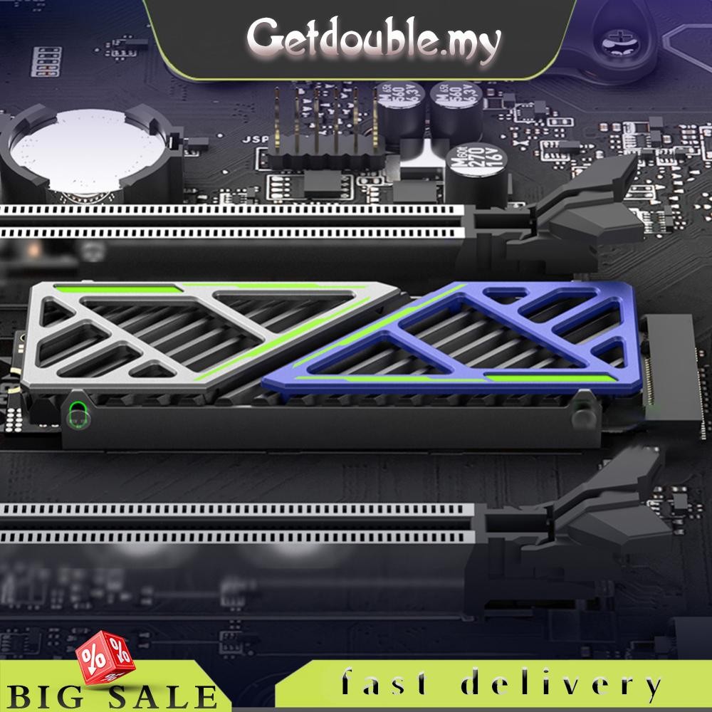 [Getdouble.my] M.2 2280 SSD Heatsink NVME NGFF Radiator with Thermal ...