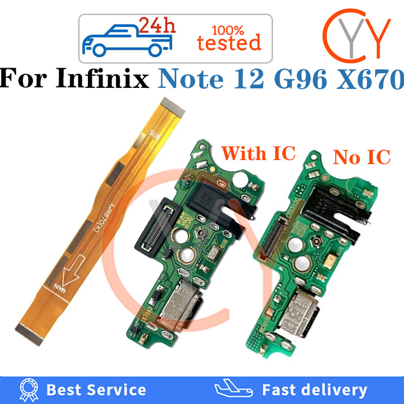 With IC For Infinix Note 12 G96 X670 USB Charging Port Dock Board ...
