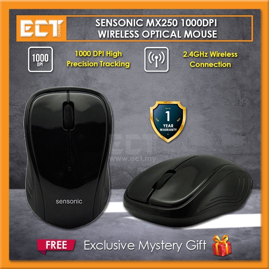 Sensonic MX250 1000DPI High Precision Tracking Wireless Optical Mouse ...