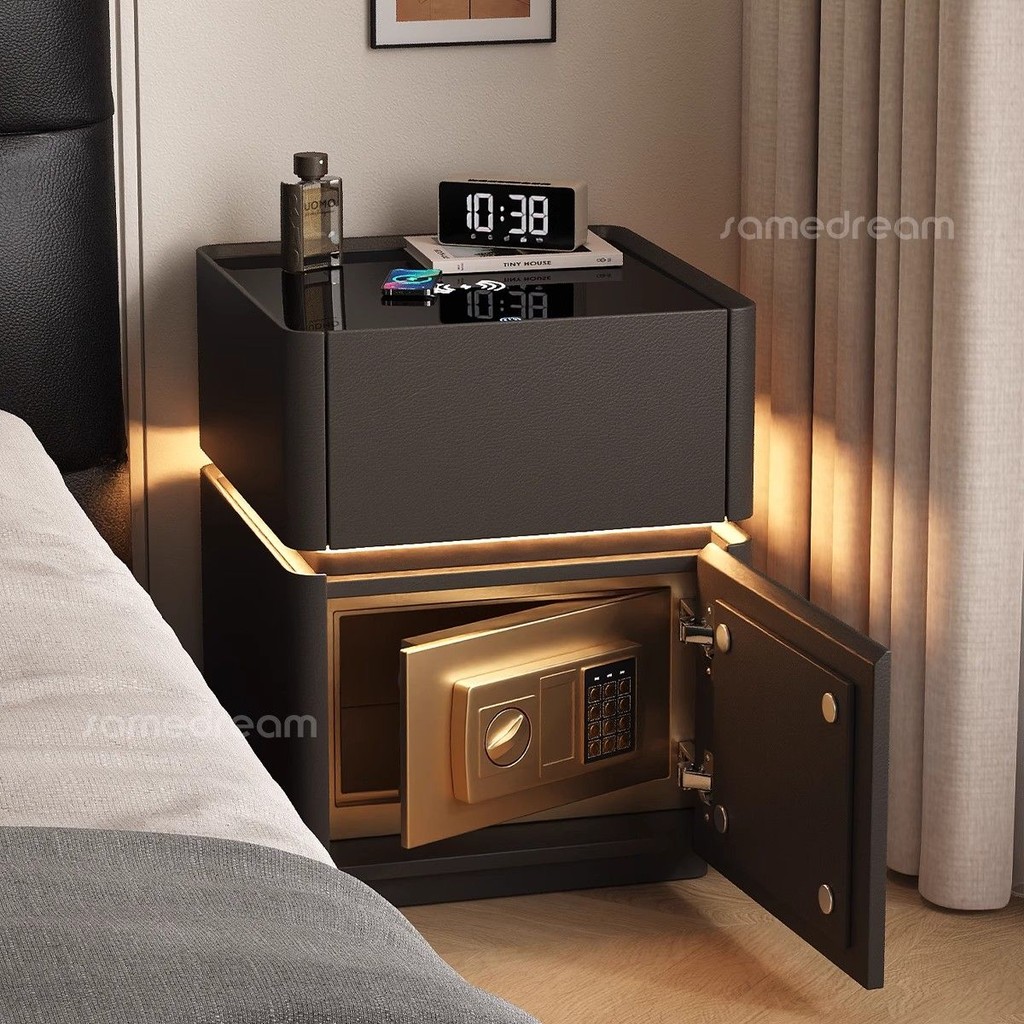 New smart bedside table safe home integrated simple multifunctional ...