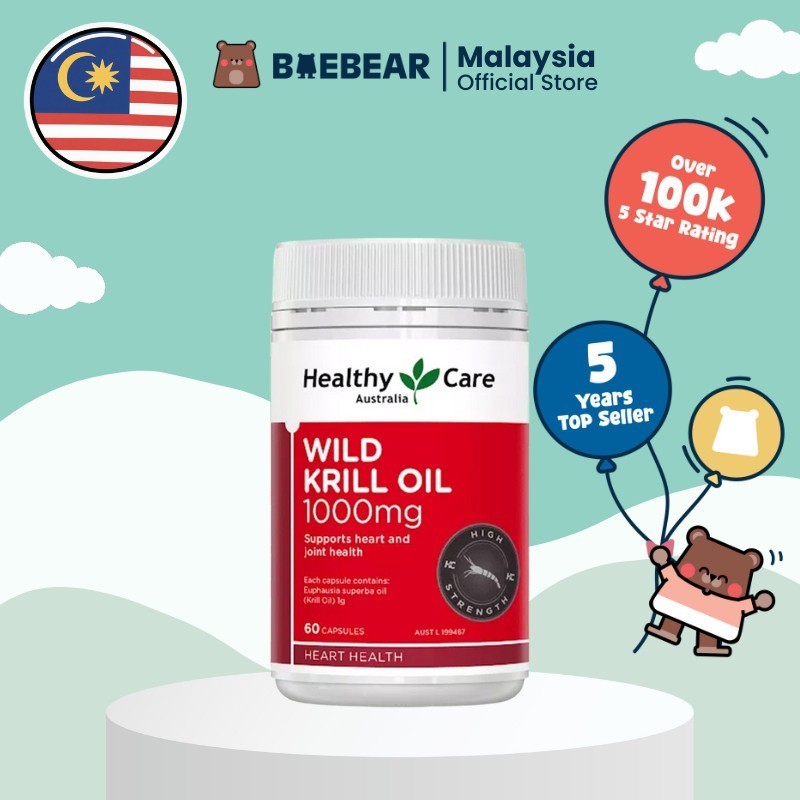 Healthy Care Wild Krill Oil 1000mg 60 Capsules | Shopee Malaysia